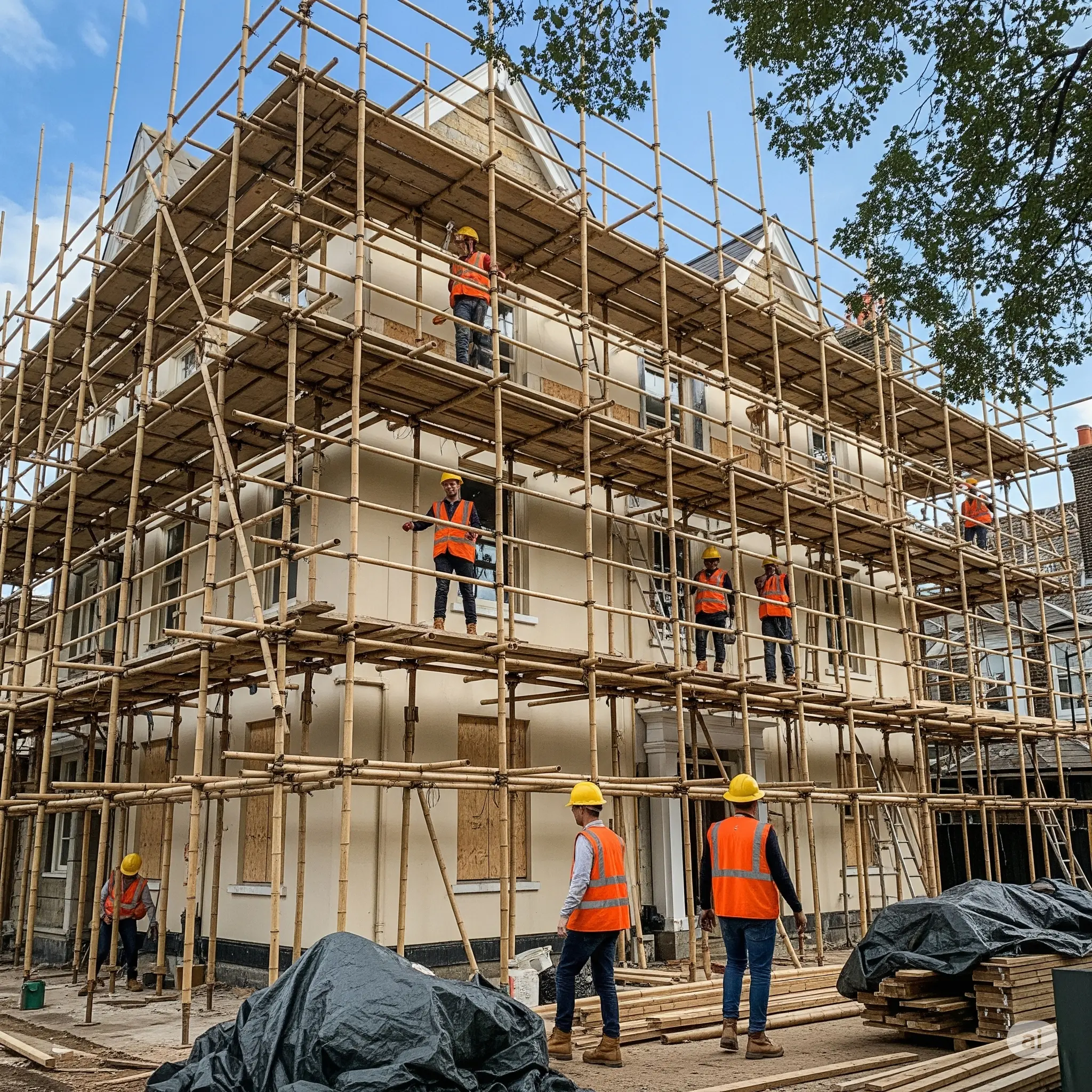 Scaffolding dari Bambu: Pesona Tradisional yang Tak Lekang oleh Waktu ...
